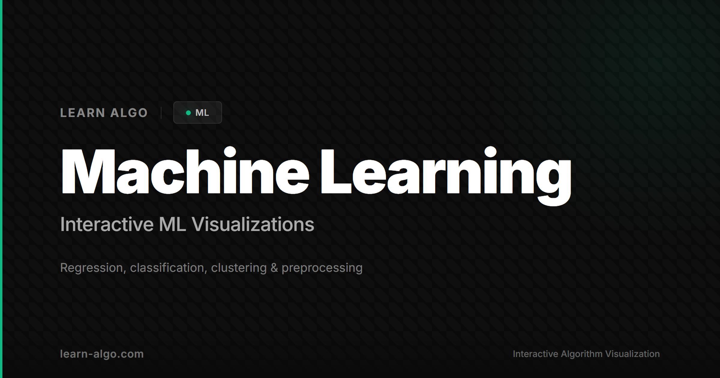 Machine Learning | LEARN ALGO